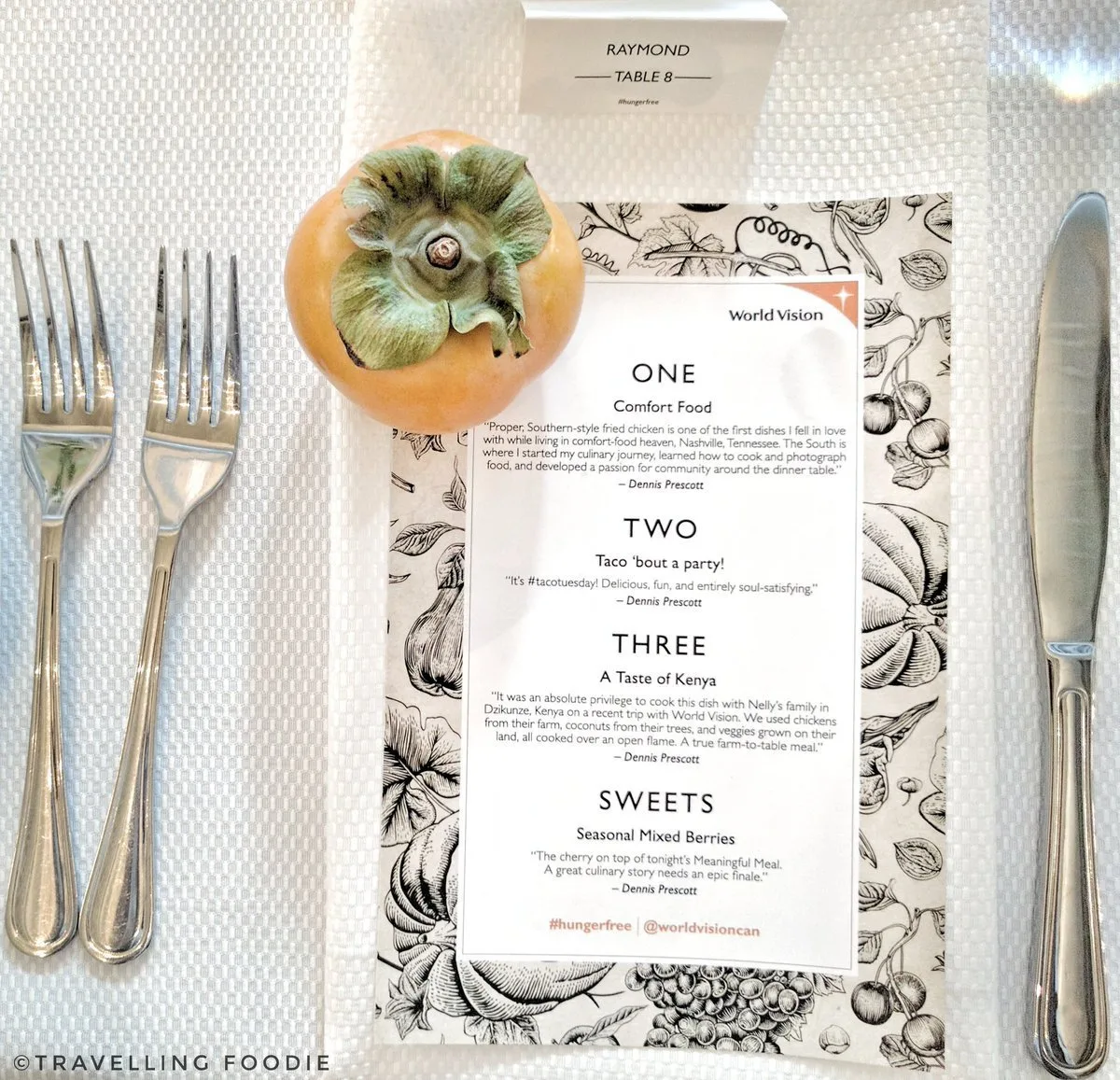 World Vision Canada: Kick-Off Dinner for #hungerfree Campaign in Toronto