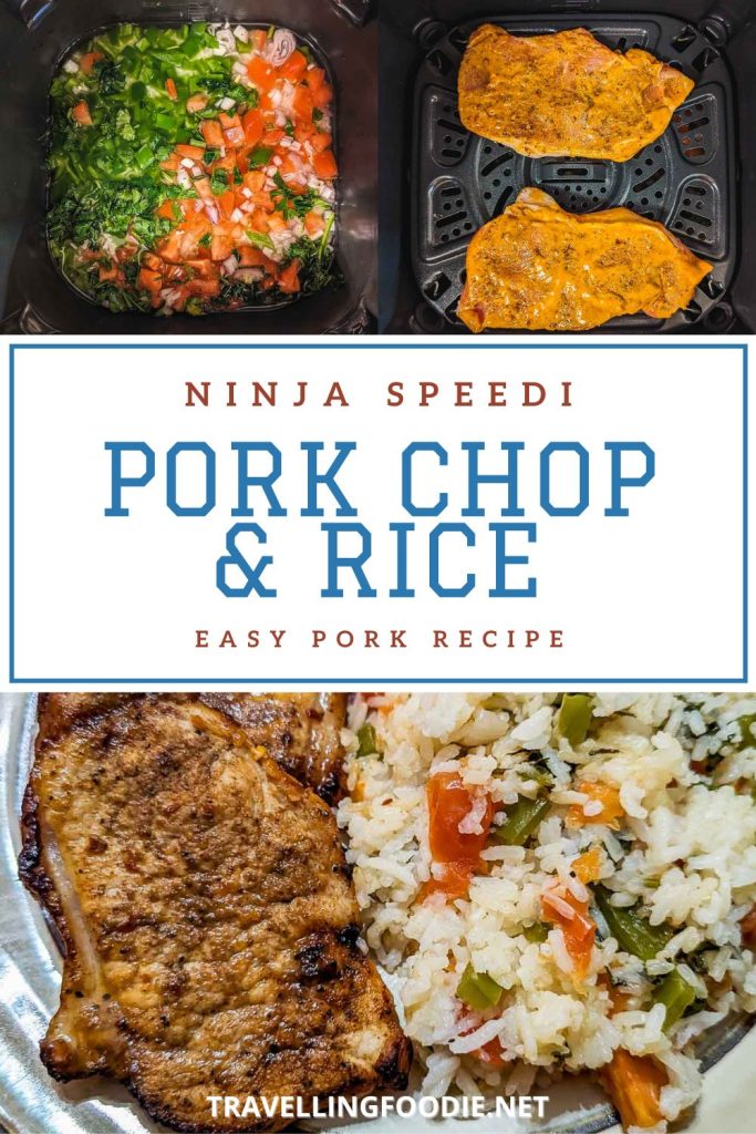 Ninja Speedi Pork Chop Rice - Easy Meal Recipe - Travelling Foodie