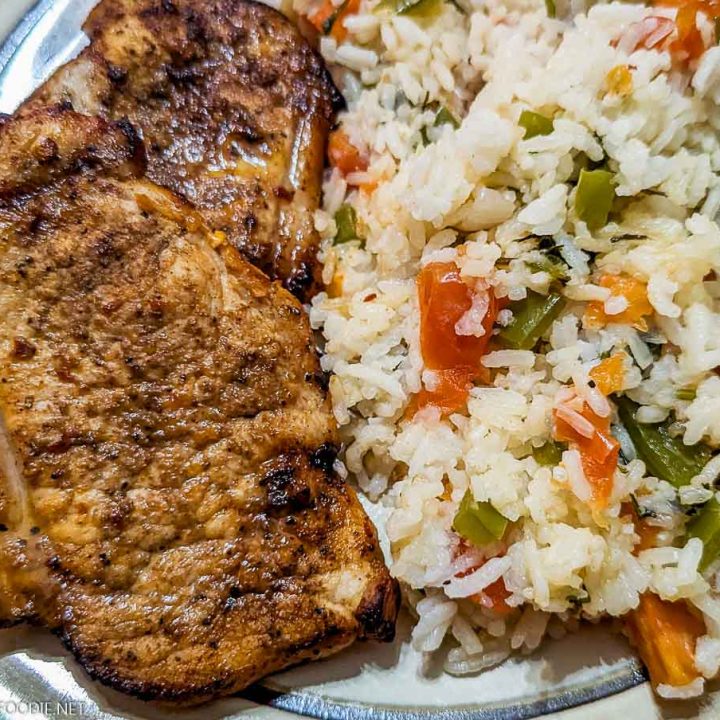 Ninja Speedi Pork Chop Rice - Easy Meal Recipe - Travelling Foodie