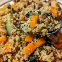 Ninja Speedi Satay Pork Rice - Easy Rice Bowl Recipe - Travelling Foodie