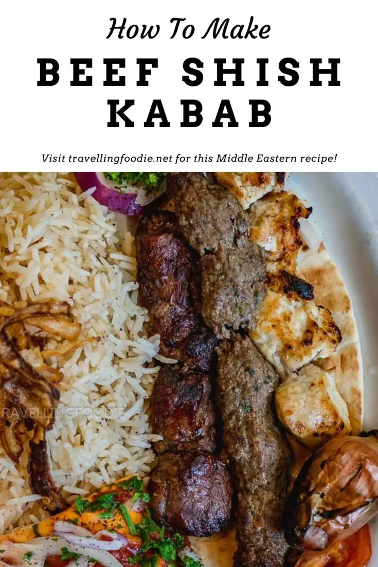 Shish Kebab - Middle Eastern BBQ Beef Skewers Recipe - Travelling Foodie